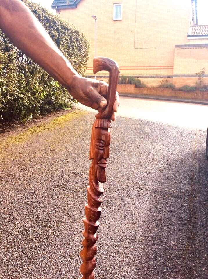 NEW ARRIVAL......Jamaican, hand carved Cultural Artistic Walking stick ...