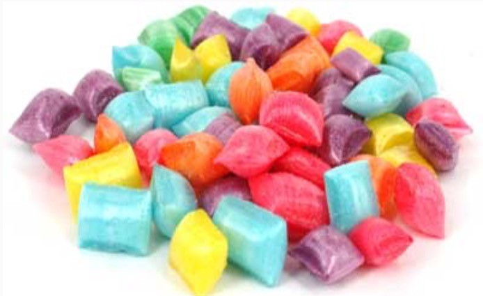 475g TINY TOTS ROCK CANDY HARD BOILED SMALL RAINBOW BULK LOLLIES ...