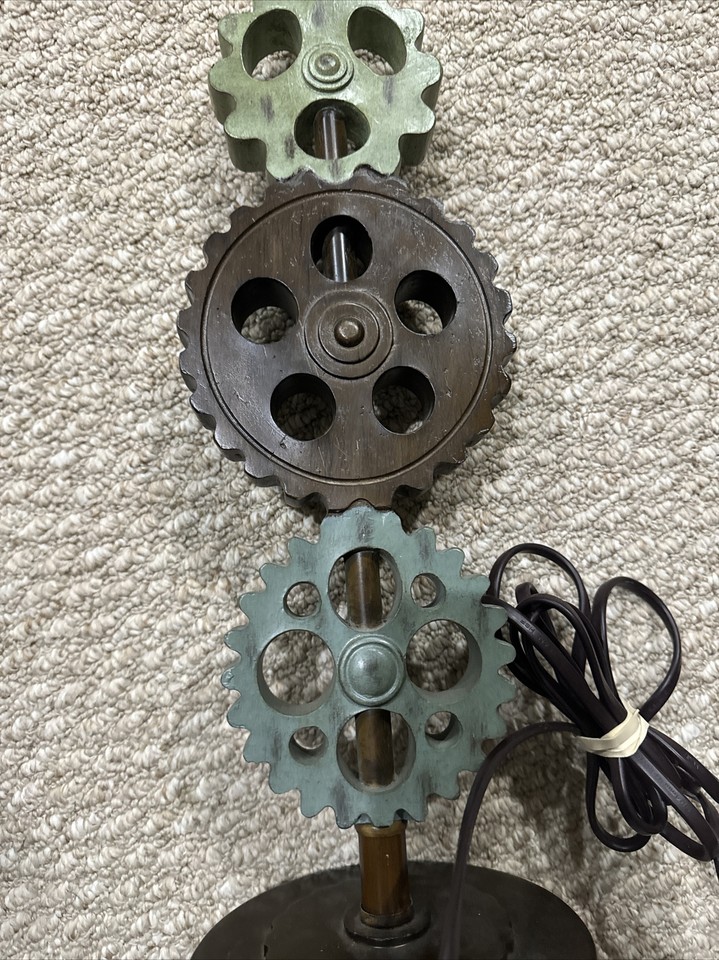 Industrial Large Table Lamps Rustic Gear Mechanical Spare Parts Set | eBay