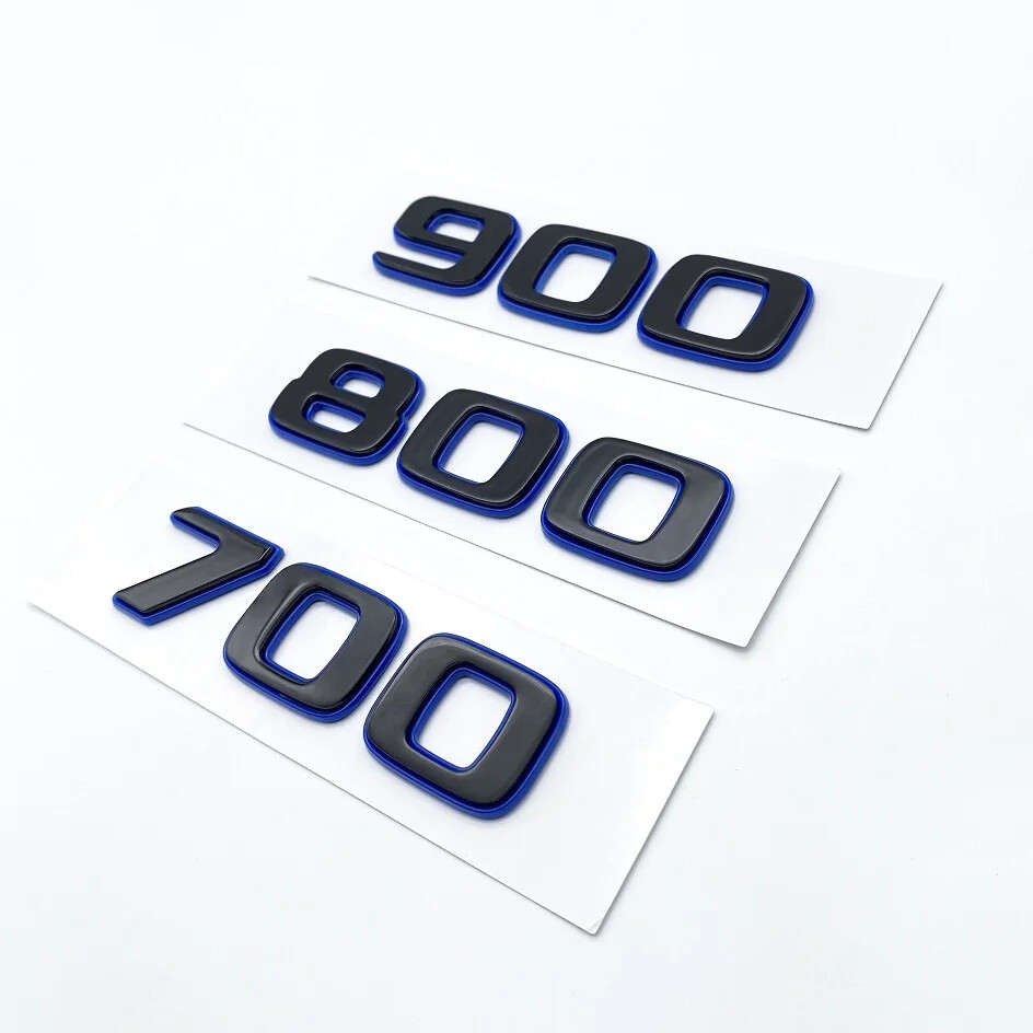 Blue Car Emblem Sticker 700 800 900 EDITION Rear Sticker Brabus Trunk ...