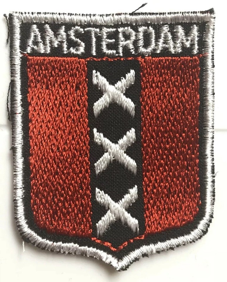 Amsterdam Holland The Netherlands XXX City Flag Dutch Souvenir Patch Badge | eBay