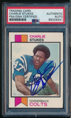 1973 TOPPS #516 CHARLIE STUKES RC signed auto autograph PSA/DNA | eBay