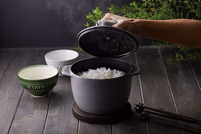 STAUB La Cocotte de Gohan M16cm Black 2 cup of Rice Cook Pot 40509-655 ...