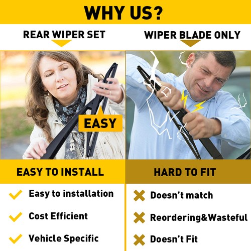 Rear Windshield Wiper Arm & Blade Fits For 2011-2017 Honda Odyssey ...