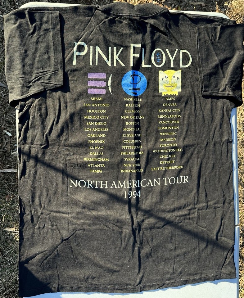 Vintage Pink Floyd 1994 Division Bell Tour Rare Tee Shirt Size L ...