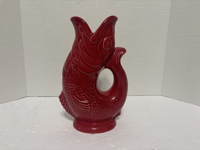 Wade Ceramics Gurgling Cod Gluggle Jug Red Fish Decor Vase Jug Mug 9 ...