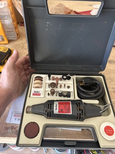 Weller Mini-Shop Tool Kit Model 600 With Hard Case, Bits & Discs EUC | eBay