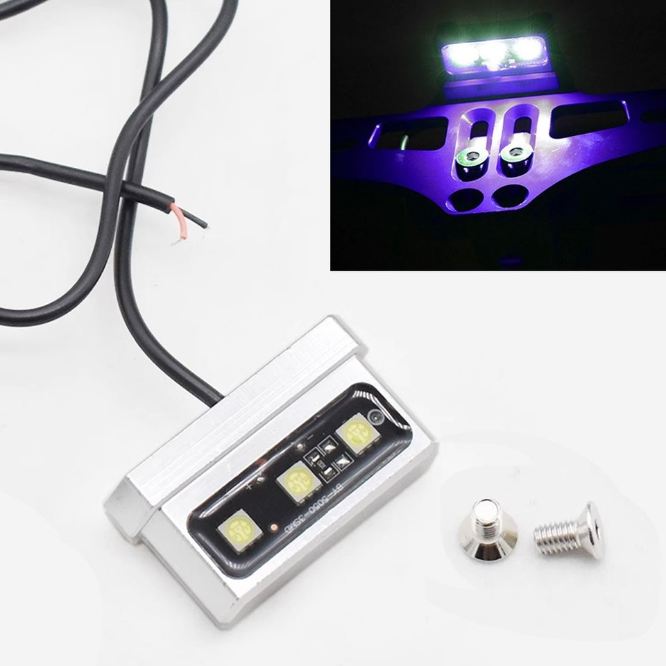 Motorcycle Parts License Plate LED Light 12V CNC Aluminum Alloy Rear ...