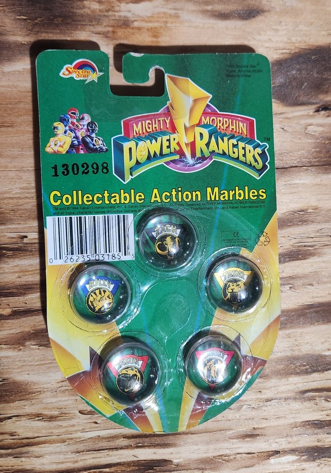 1993 Spectra Star Mighty Morphin Power Rangers Marbles New In Package ...