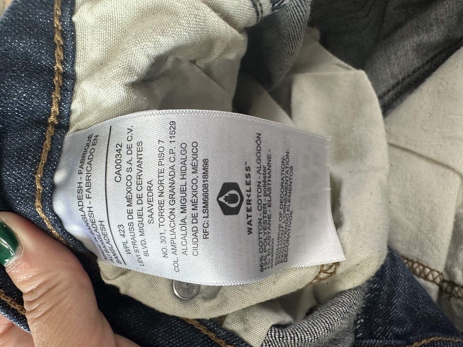 Levi Strauss Signature Athletic Gold Mens Jeans Stretch Blue Denim Tag ...