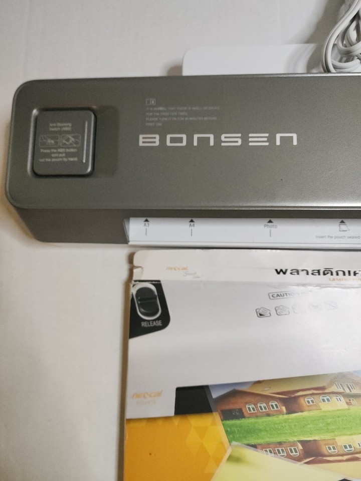 LAMINATOR MACHINE, BONSEN 4 IN 1 THERMAL LAMINATOR W/ SHEETS | eBay