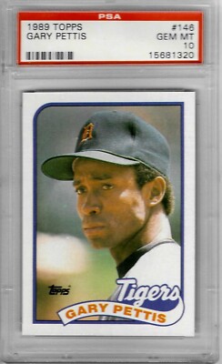 1989 Topps #146 Gary PETTIS - PSA 10+++ Tigers - pop 5 | eBay