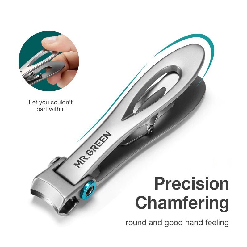 MR.GREEN Nail Clippers Stainless Steel Two Sizes Manicure Fingernail ...