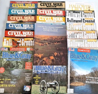 Civil War Magazines Lot of 23 Civil War Times Hallowed Ground Blue ...