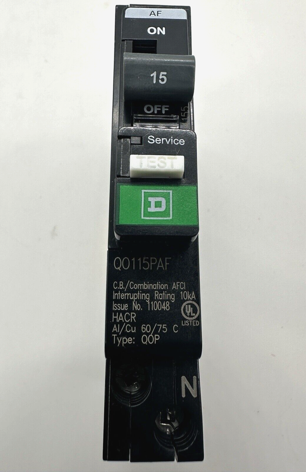 Lot Of 10 Square D QO115PAF/QO115PCAFI Arc Fault Circuit Breaker 15A ...
