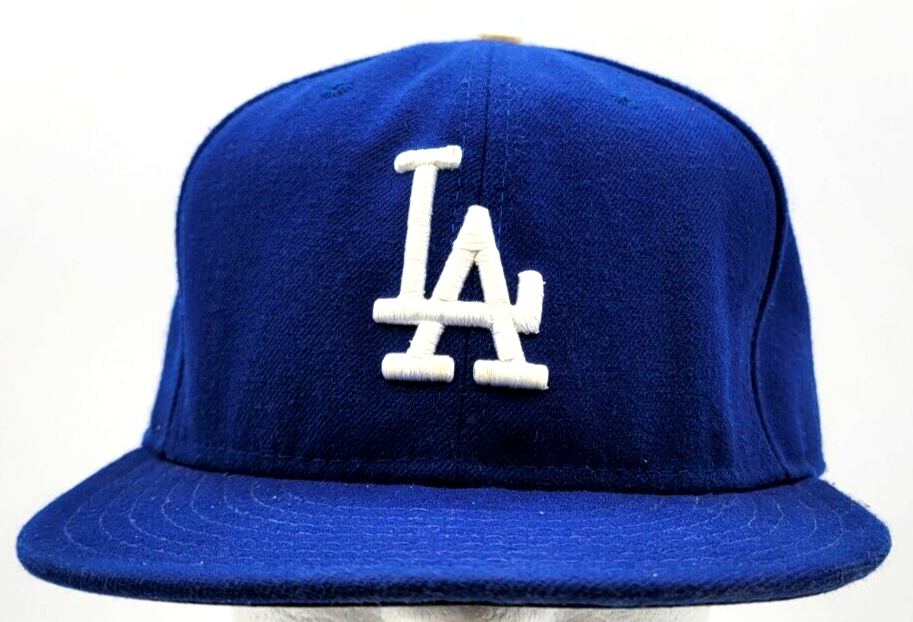 LOS ANGELES DODGERS HAT CAP FITTED NEW ERA 59FIFTY BLUE MLB BASEBALL ...