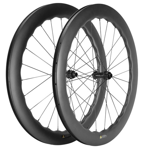 700C Carbon Fiber Road Bicycle Wheelset Clincher/Tubeless Disc Brake Wheels | eBay