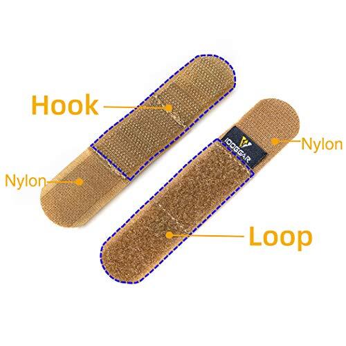 IDOGEAR Tactical Fastening Binding Strap Hook & Loop Medium(4 pcs) Coyote Brown | eBay