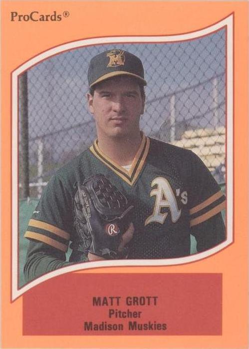 1990 ProCards A & AA Minor League Stars - Matt Grott #115 (RC) for sale ...