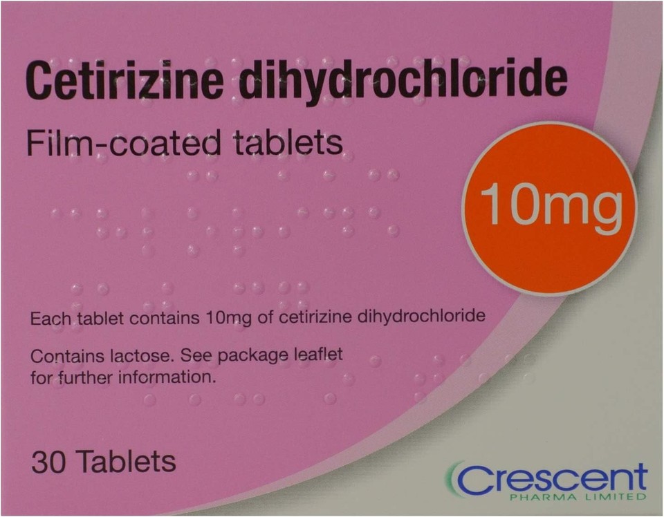 240 x 10mg Cetirizine Dihydrochloride (8 Months Supply) One a Day hay ...