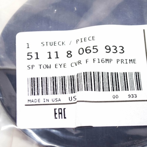 NEW BMW X6 F16 FRONT M BUMPER TOW EYE HOOK COVER 51118065933 8065933 ...