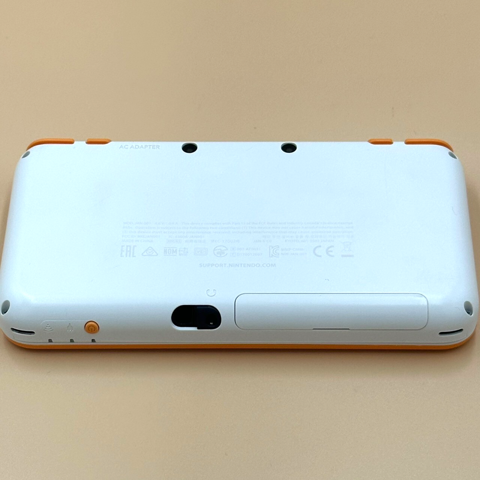 New Nintendo 2DS XL LL White Orange Console CIB Box Charger Tested ...