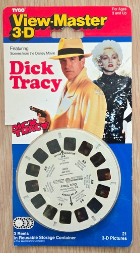 Tyco View-Master 3-D Dick Tracy Disney Movie - 3 Reels 21 Pictures 1990 ...