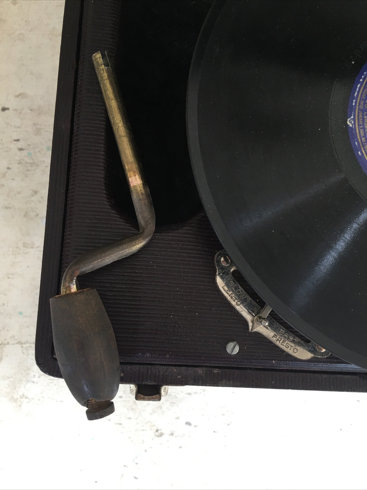 Antique Thorens Swiss Made Phonograph Gramophone Portable Record Player ...