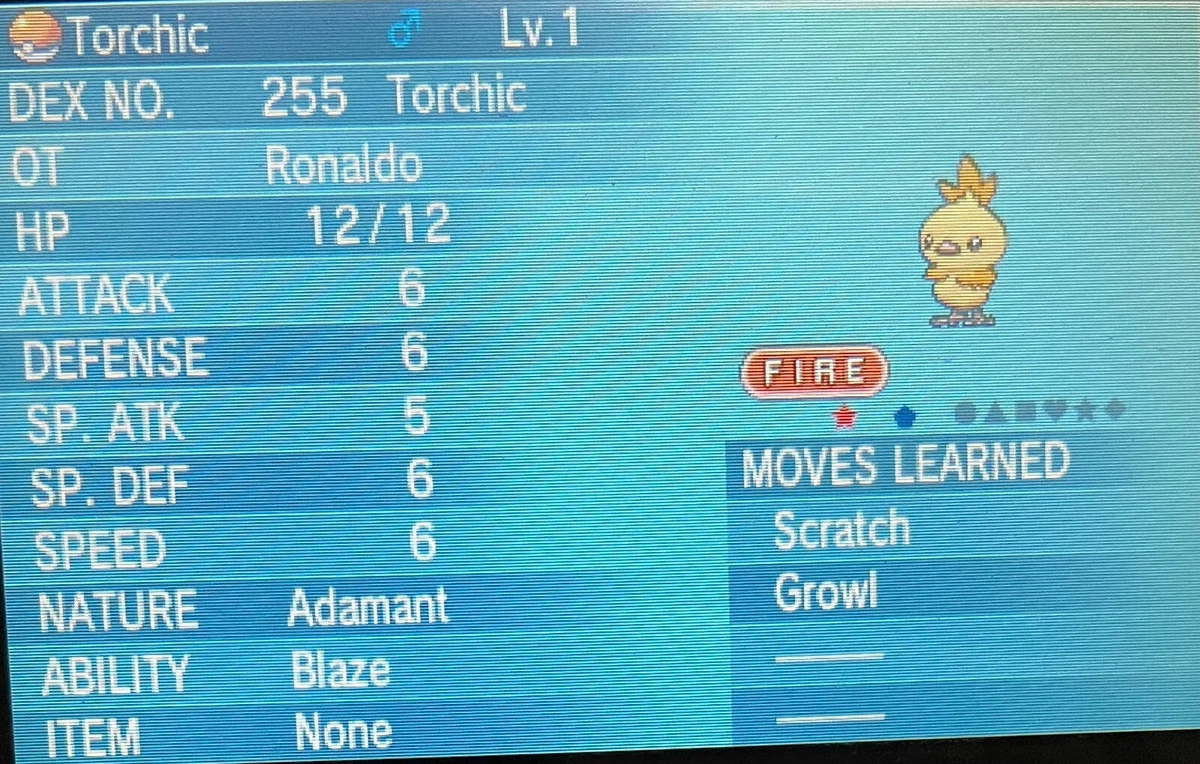 Shiny Torchic Pokemon X And Y