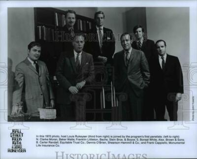 Press Photo Louis Rukeyser hosts "Wall Street Week With Louis Rukeyser ...