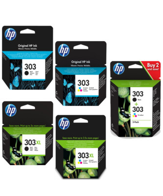 HP 303 HP 303 XL Drucker Patrone Multipack Tinte farbig schwarz weiß ...