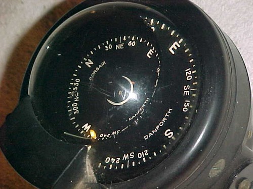 Vintage DANFORTH MARITIME COMPASS & BRACKET - WILFRID WHITE BOSTON ...