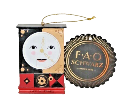 Smiling Clock Tower ~ FAO Schwarz Ornament ~ 2021 #6009095 Dept 56 New ...