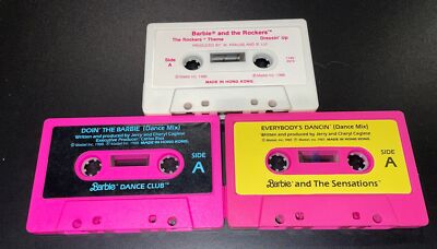 1980s Barbie Mattel Cassette Tapes Rocker Sensations Dance Club | eBay