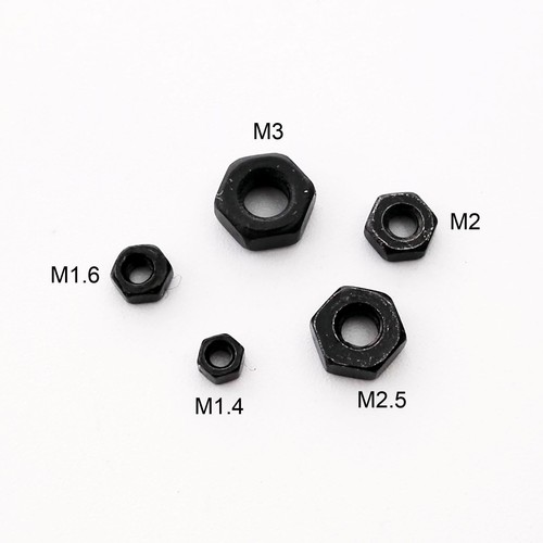 Mini Micro Black Metric Threaded Flat Pan Round Phillips Head Screw ...