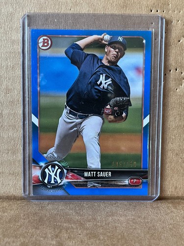 Matt Sauer 2018 Bowman Paper Blue /150 #BD-184 | eBay