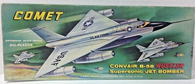 Comet 1:96 Convair B-58 Hustler Vintage Model Airplane Kit PL-802-98, Complete | eBay