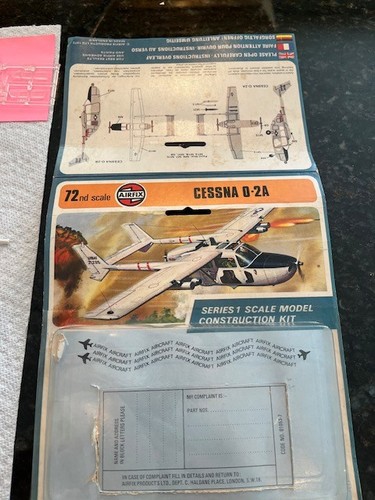 Airfix Cessna 0-2A New sealed Rare 1/72 Scale Plastic Model Kit Blister ...