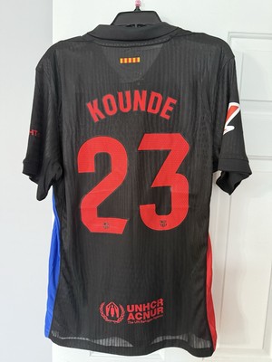 #23 Kounde Barcelona 24/25 Away Black Jersey (See Description) | eBay