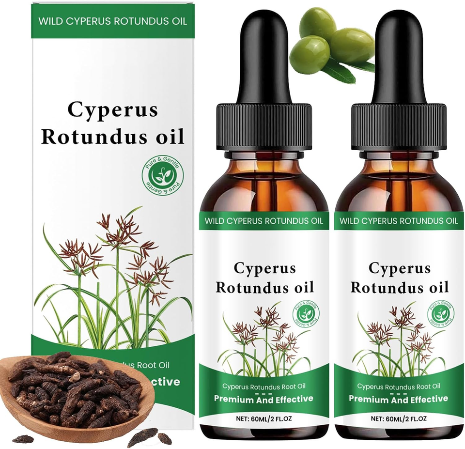 2Pcs Cyprus Oil for Hair Removal,Organic Cyperus Rotundus Oil for ...