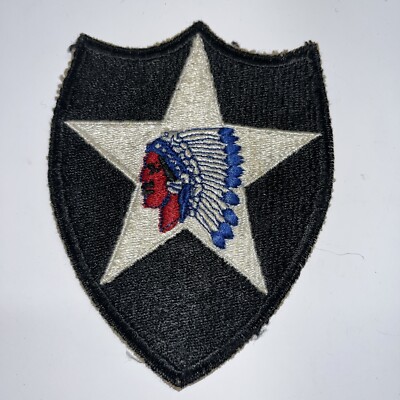 WW2 2nd Division White back Patch Fr My 45 Year Patch Collection Lot ...