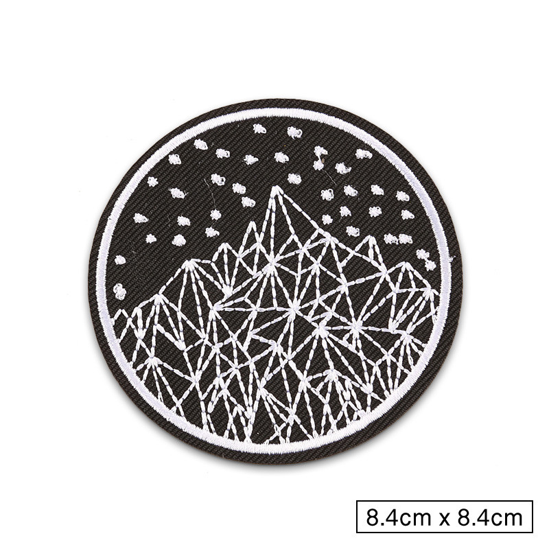 Black Punk Embroidery Sew On Iron On Patch Badge Fabric Applique Craft ...
