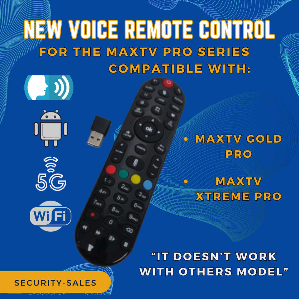 Voice Remote Control EXCLUSIVELY for MAXTV GOLD PRO and XTREME PRO | eBay