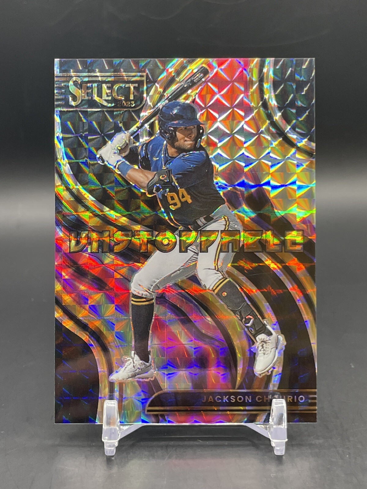 2023 Panini Select Jackson Chourio 1/1 Black Finite Prizm SU2 ...