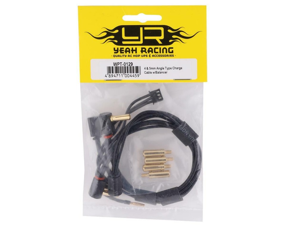 Yeah Racing 2S LiPo Charge Lead (4mm & 5mm to 4mm Bullet Connectors) | eBay