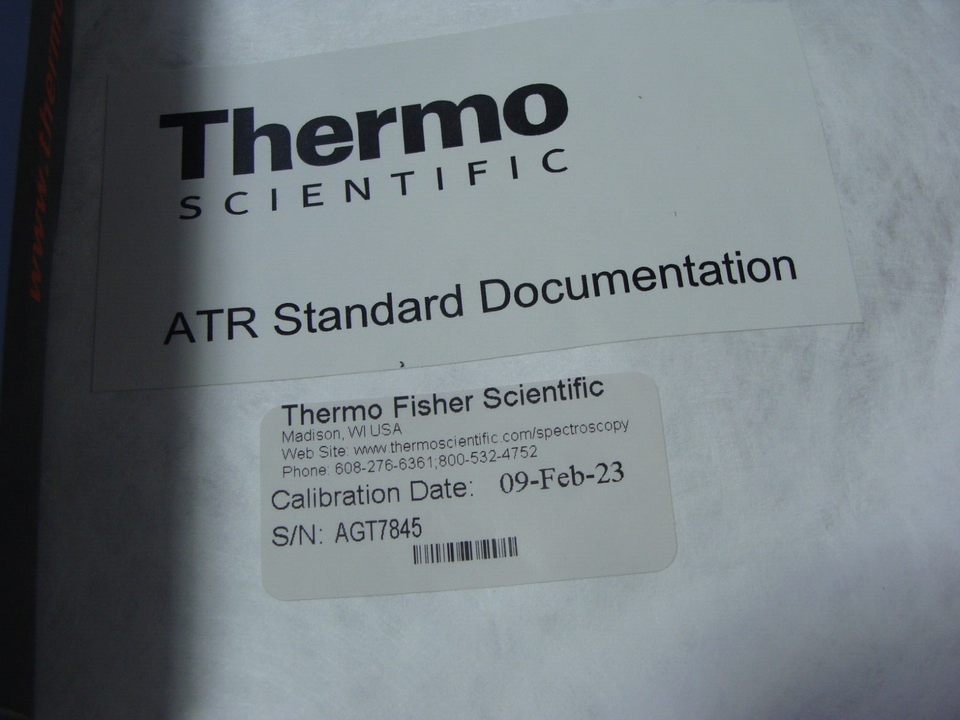 Thermo Scientific ATR STD SET P/N 840-166701 | eBay