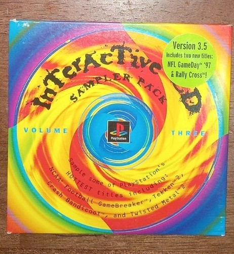Playstation 1 Interactive CD Vol. 3 Sampler Pack Demo Disc GameDay '97 ...