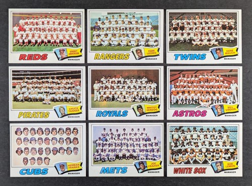 1976 Topps Baseball Team Card Lot 9 Cards | eBay