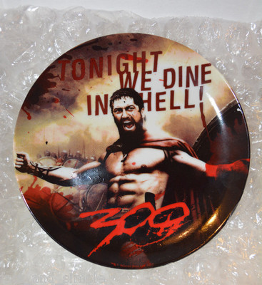 300 Tonight We Dine in Hell Promotional Plate Gerard Butler | eBay