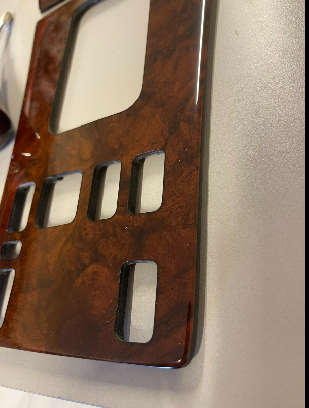 For Mercedes Benz W126 C126 Burl Wood Walnut Shifter Frame Cover | eBay